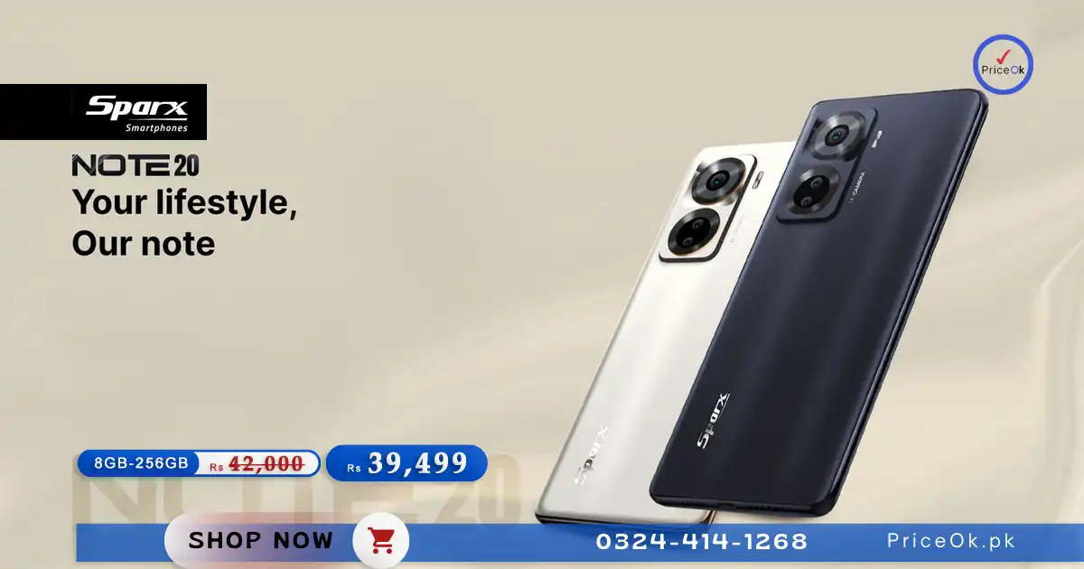 SPARX Note 20 Lowest Price in Pakistan 2024- PriceOk